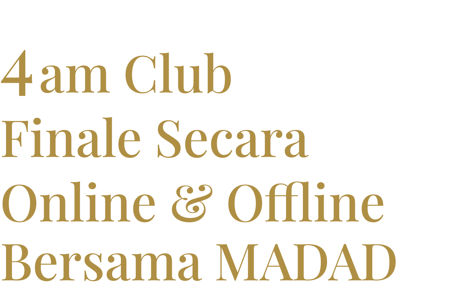 4AM Club 2023 | Madad Centre